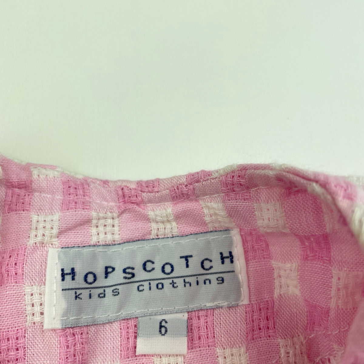 HOPSCOTCH, checked cotton top, Made In Australia, L: 46cm, armpit to ...