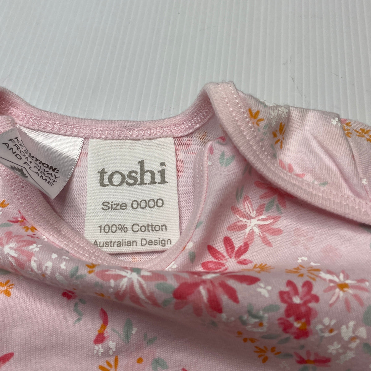 Toshi, floral cotton romper, NEW, size 0000, – DaisyChainClothing