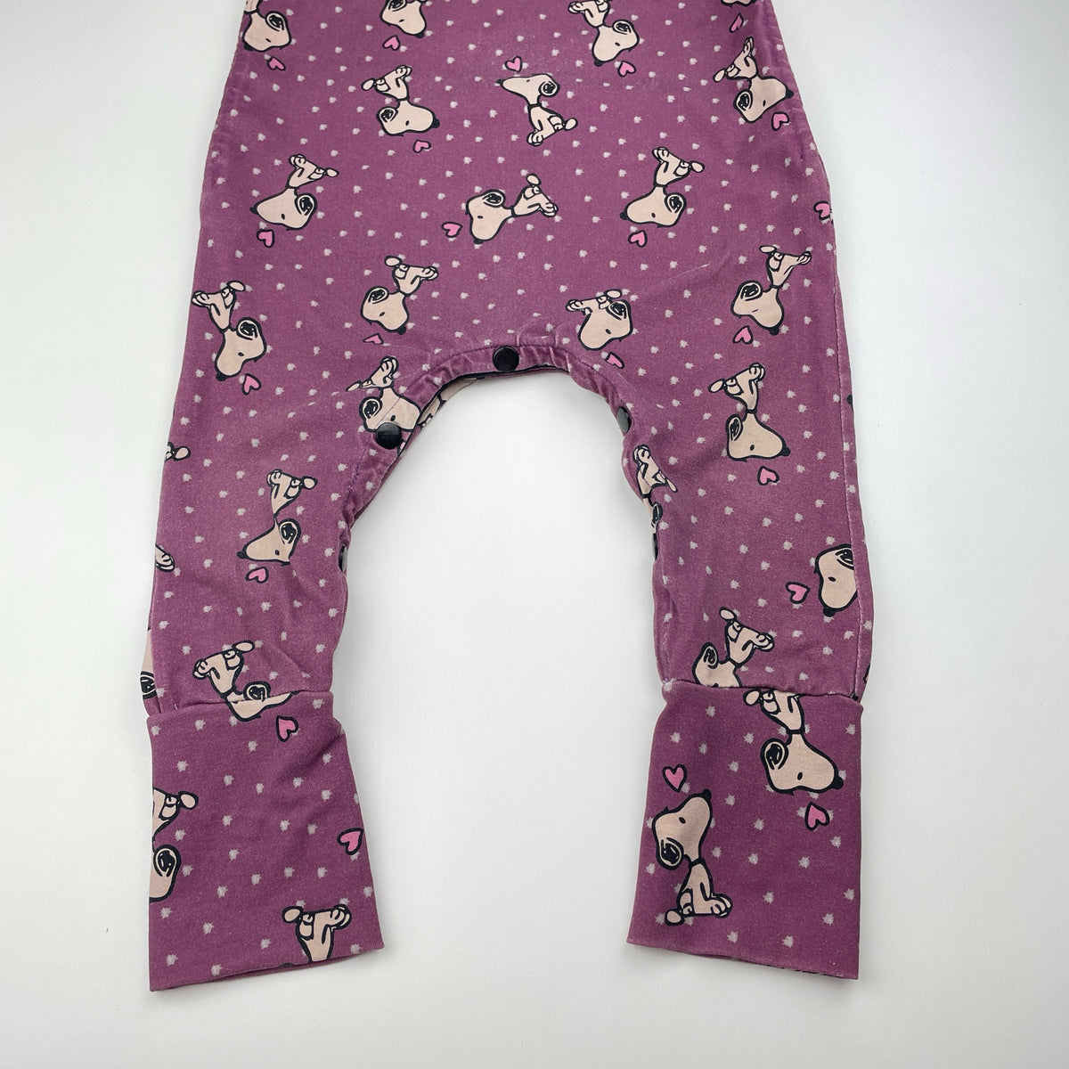 stretchy, Snoopy overalls / romper, wash fade, FUC, size 2-3 ...