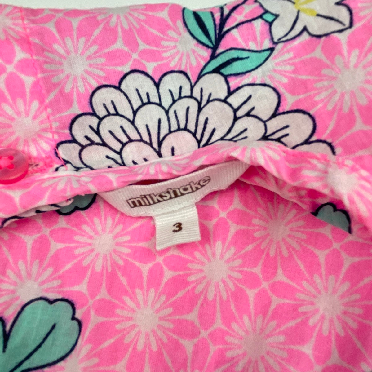 Milkshake, lightweight floral cotton summer dress, GUC, size 3, L: 51cm ...
