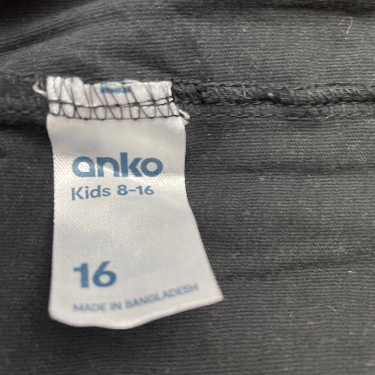 Anko, black cotton t-shirt / top, motorbike, EUC, size 16 ...
